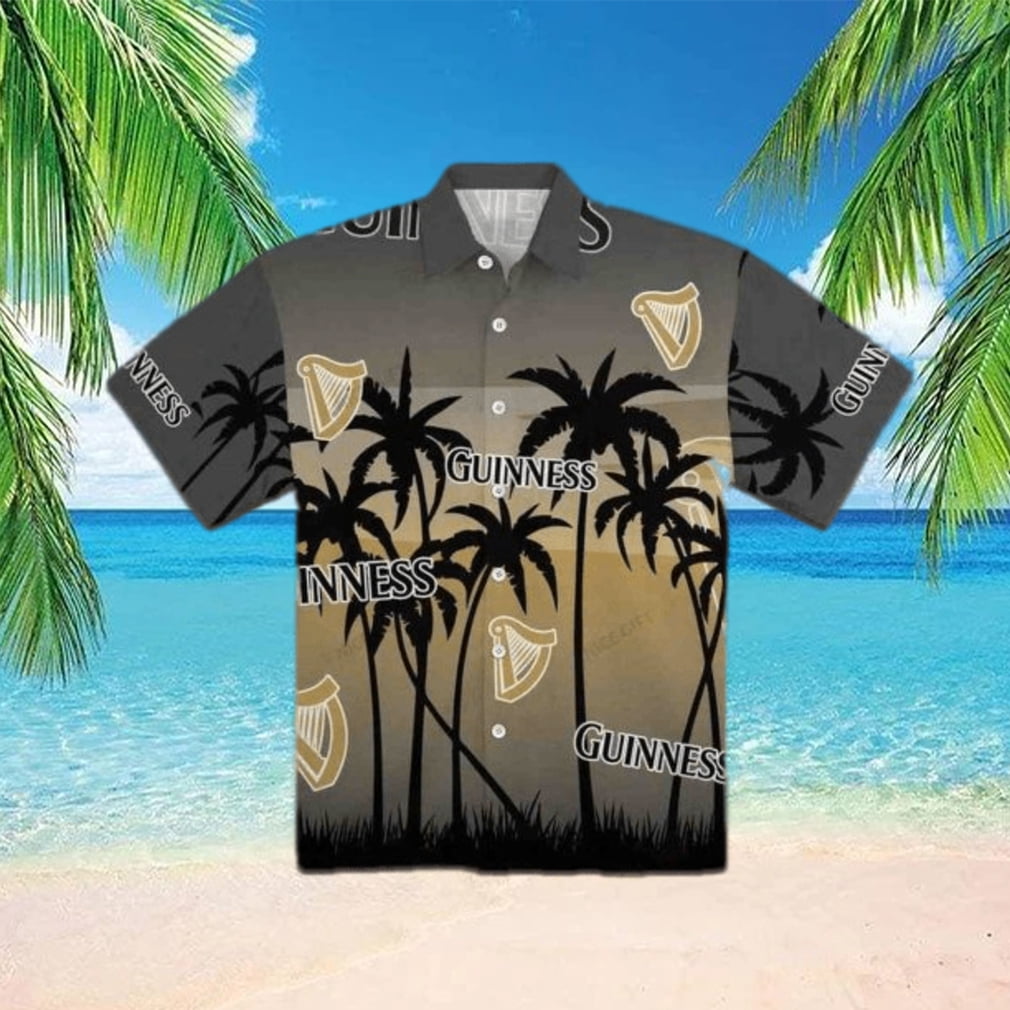 Guinness Funny Hawaiian Shirt Sunset Birthday Gift For Beach Lovers ...