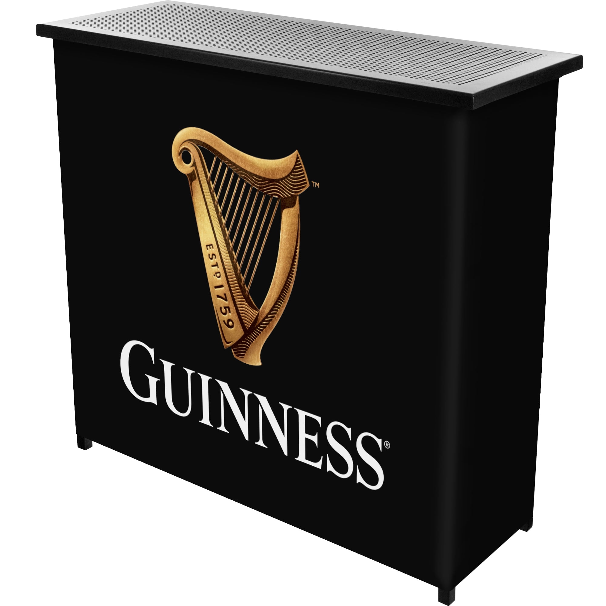 Guinness Harp Indoor or Outdoor Portable Bar with 2 Shelves - Walmart.com