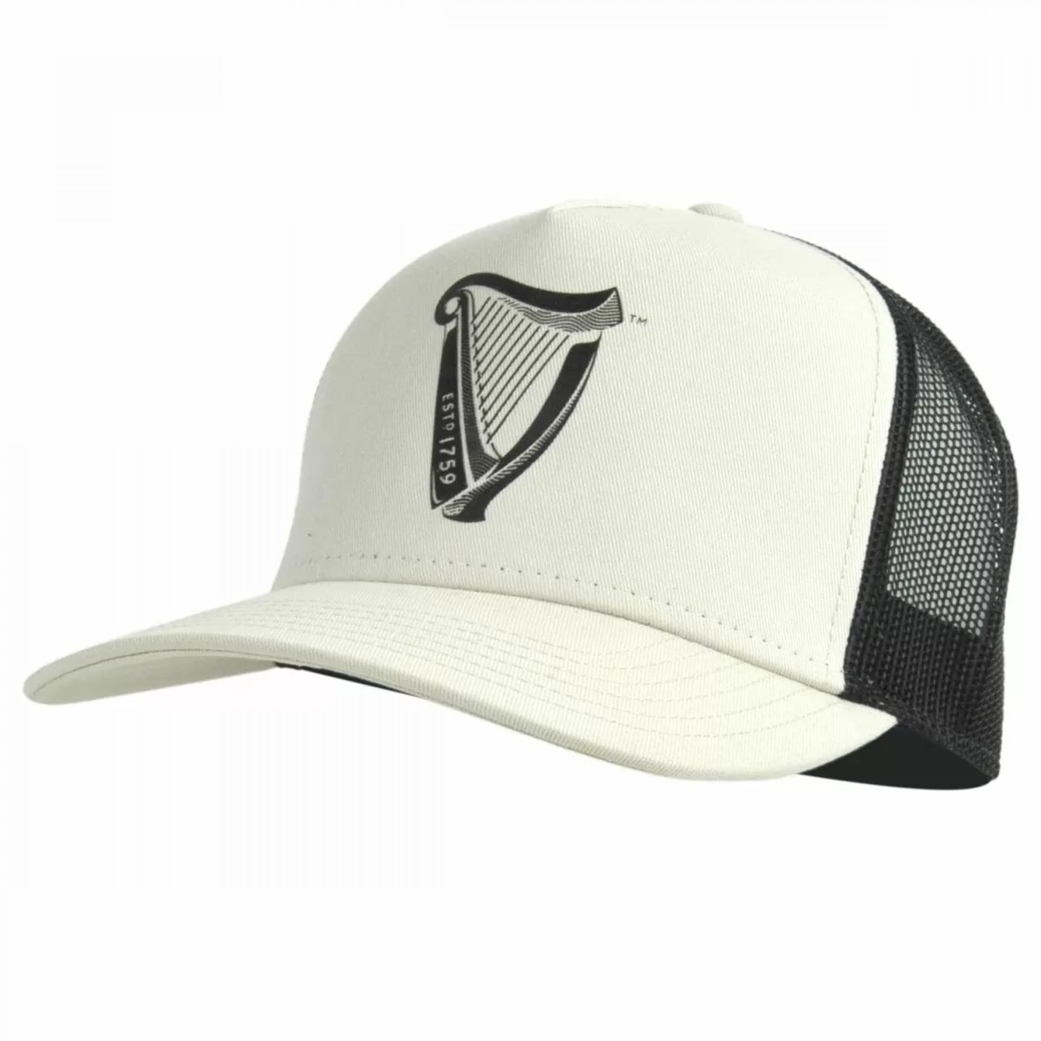 Guinness Harp Logo Black and Beige Colorway Trucker Hat - Walmart.com