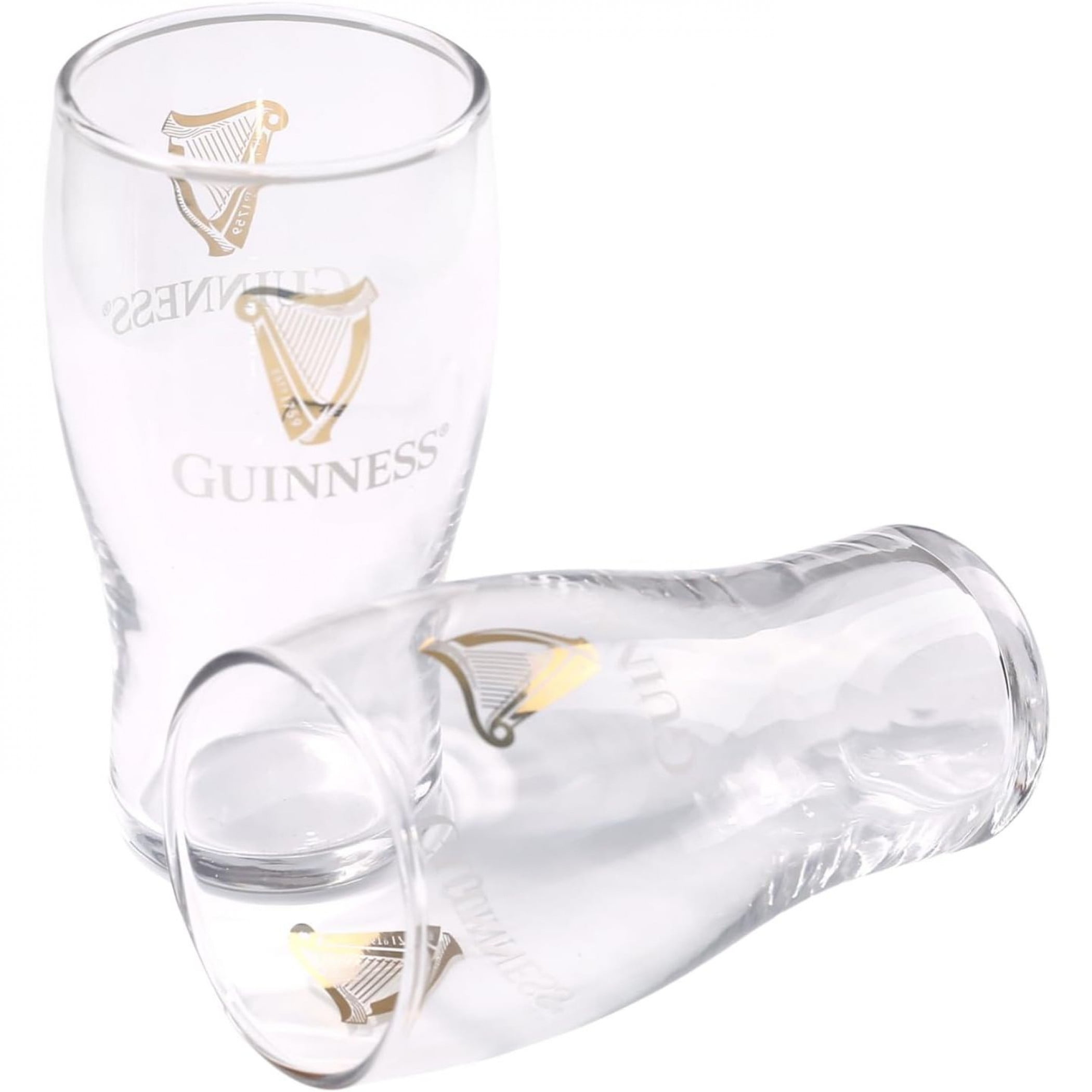 Guinness, Tulip Shaped 20oz Pint Glass Set, 2-Pack, Licensed Logo ...
