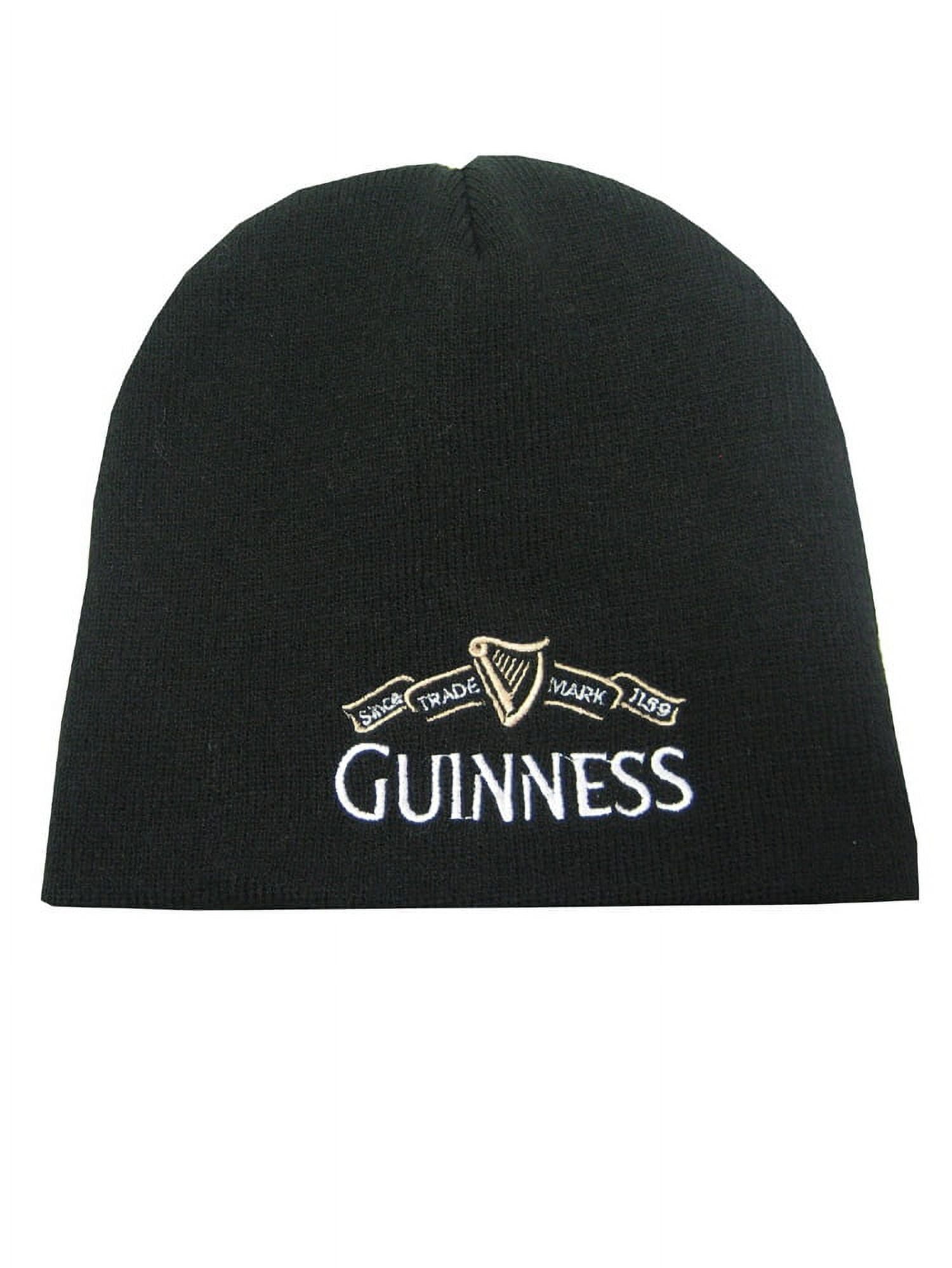 Guinness Men's Black Beanie Hat with White Guinness Trademark Logo ...