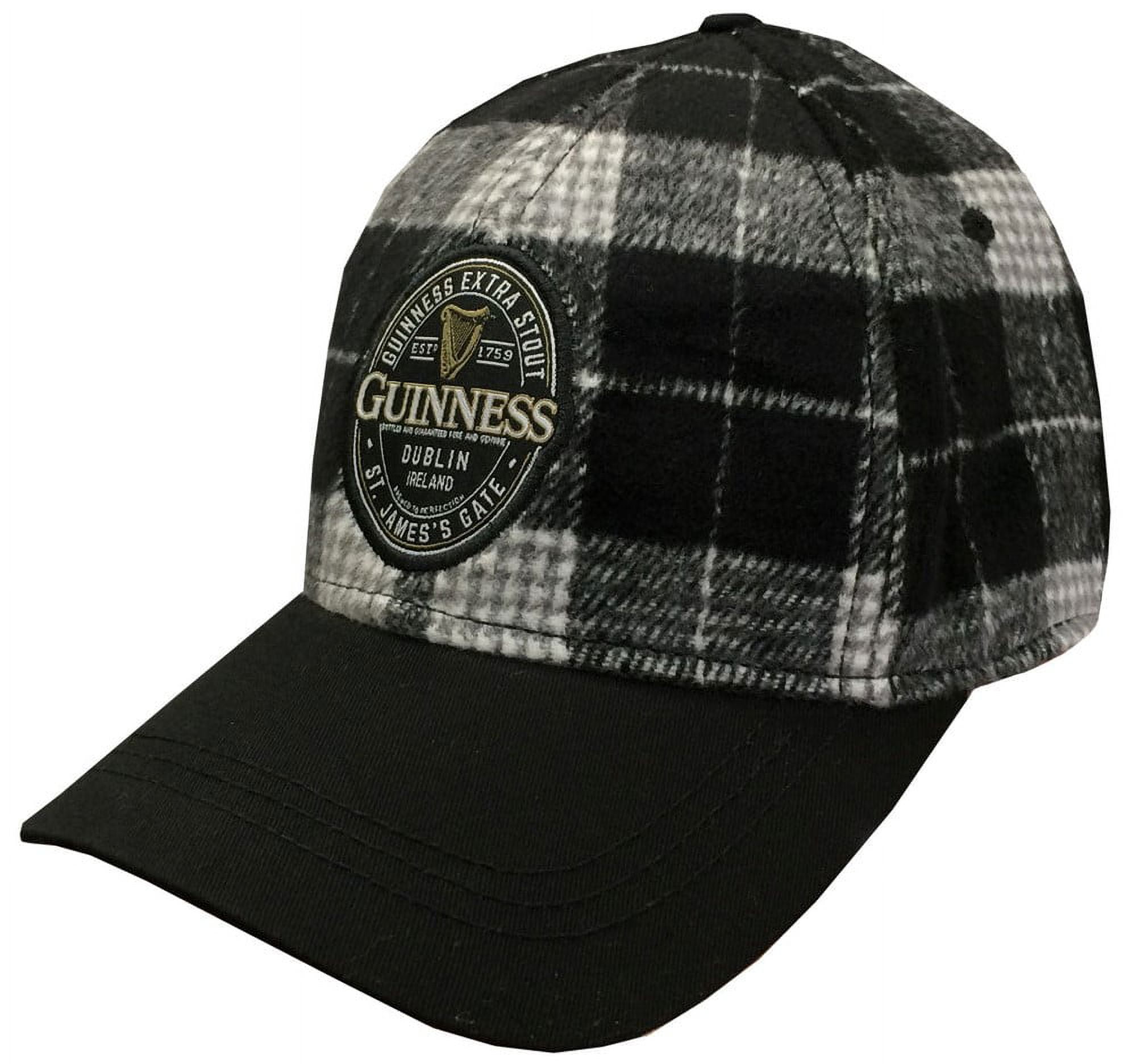 Guinness Men's Woven Tweed Baseball Cap Plaid Design - Walmart.com