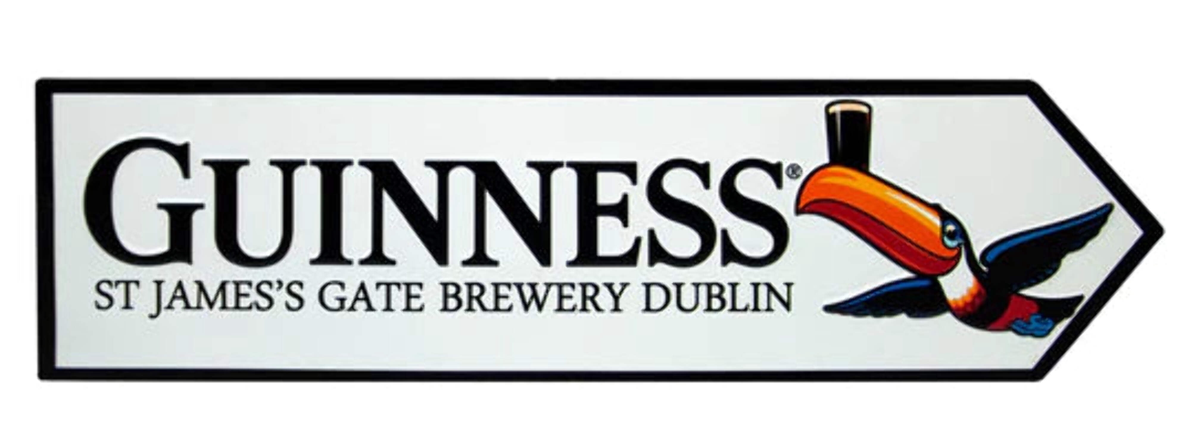 Guinness Metal Road Sign - Toucan St. James's Gate - Walmart.com