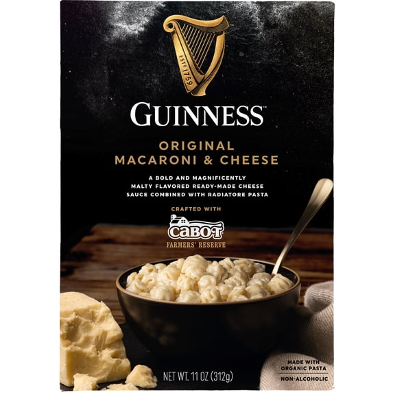 Guinness Original Macaroni & Cheese with Organic Pasta, 11 oz Box ...