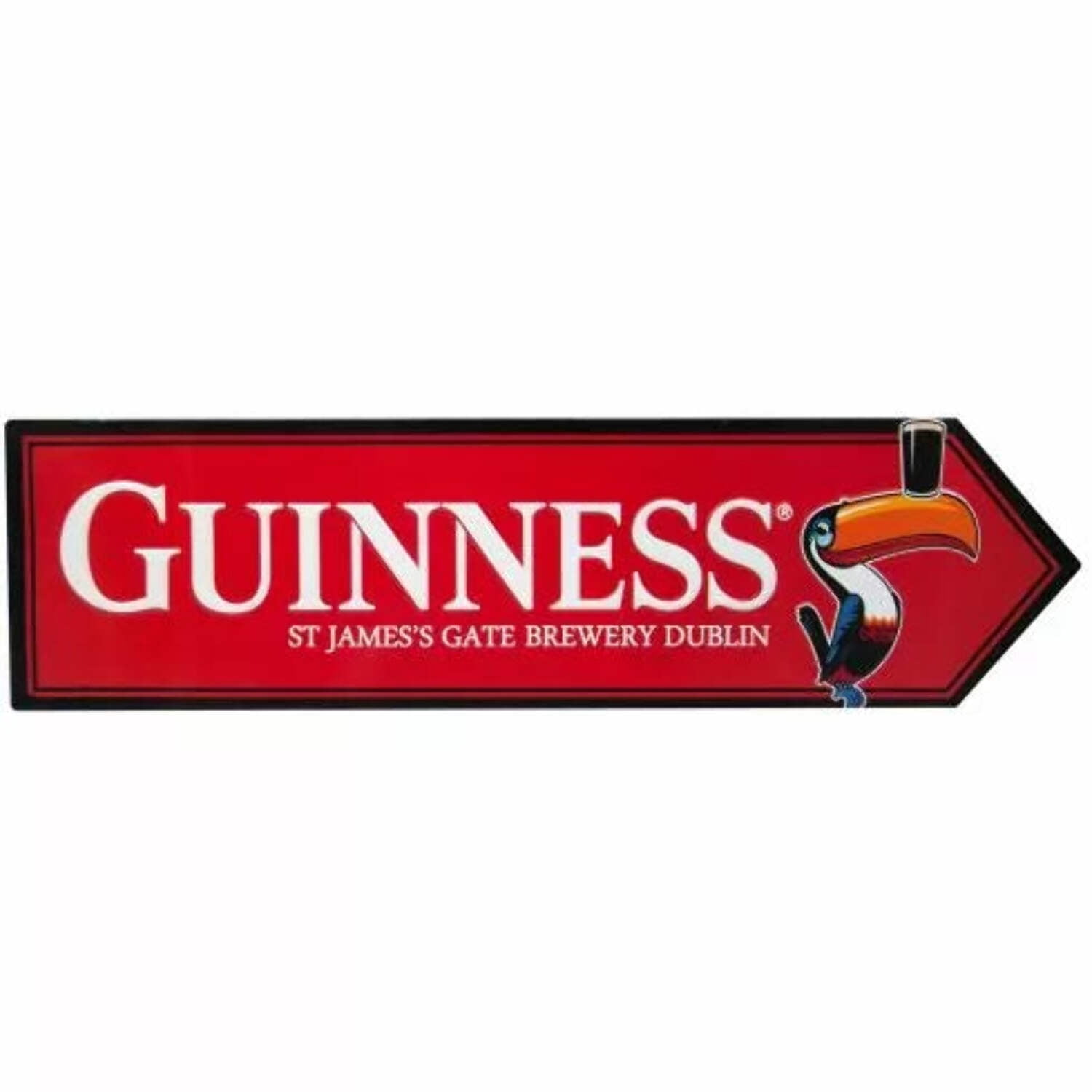 Guinness Red Toucan St. James's Gate Metal Road Sign - Walmart.com