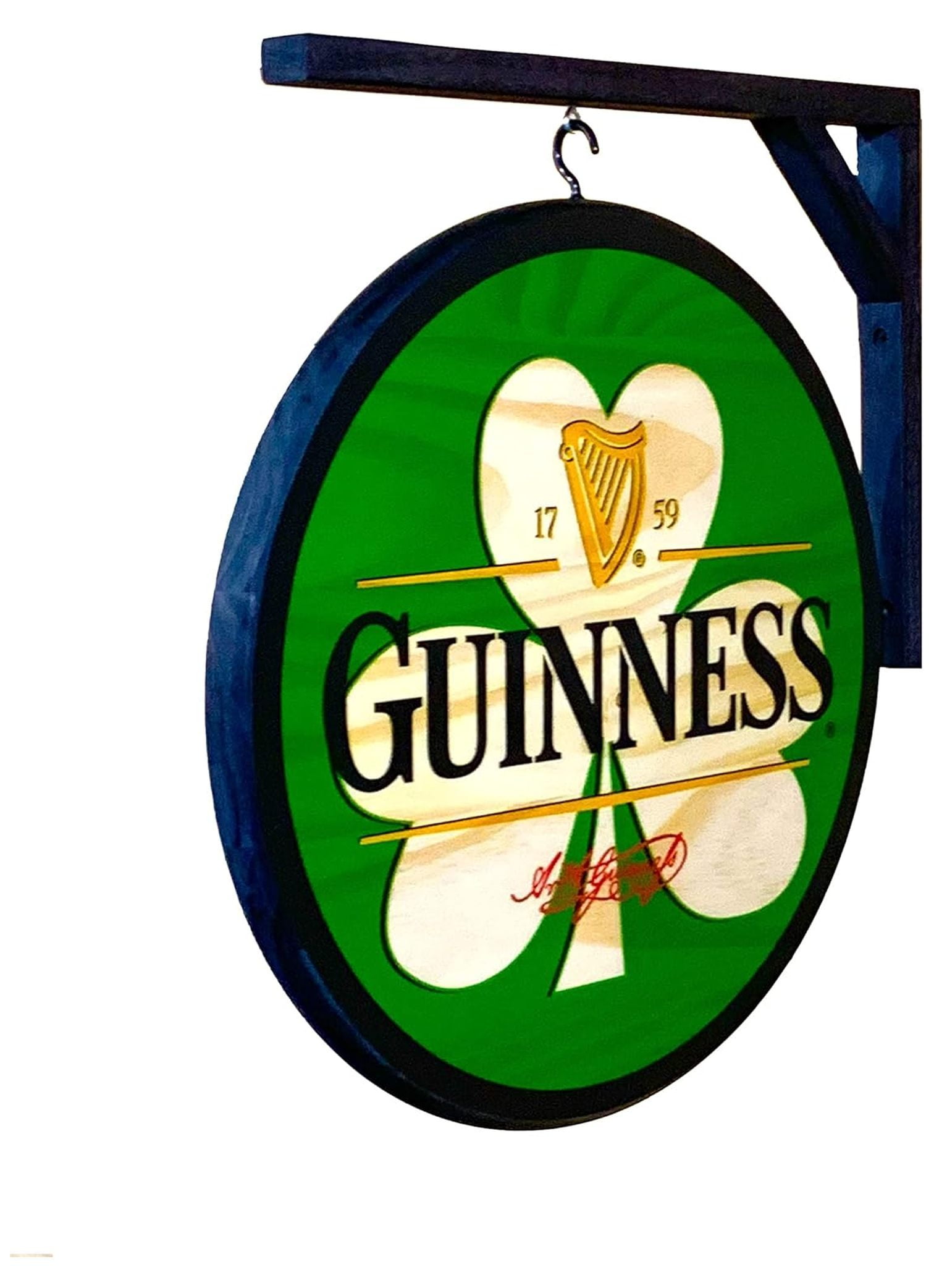 Guinness Shamrock Double-Sided Pub Sign Green, Black, red - Walmart.com