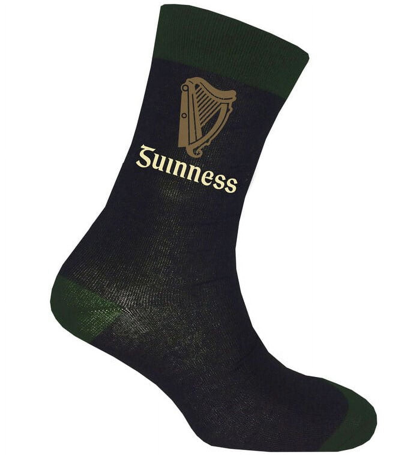 Guinness Socks With Bottle Green Trim and Label Harp Design for Men ...