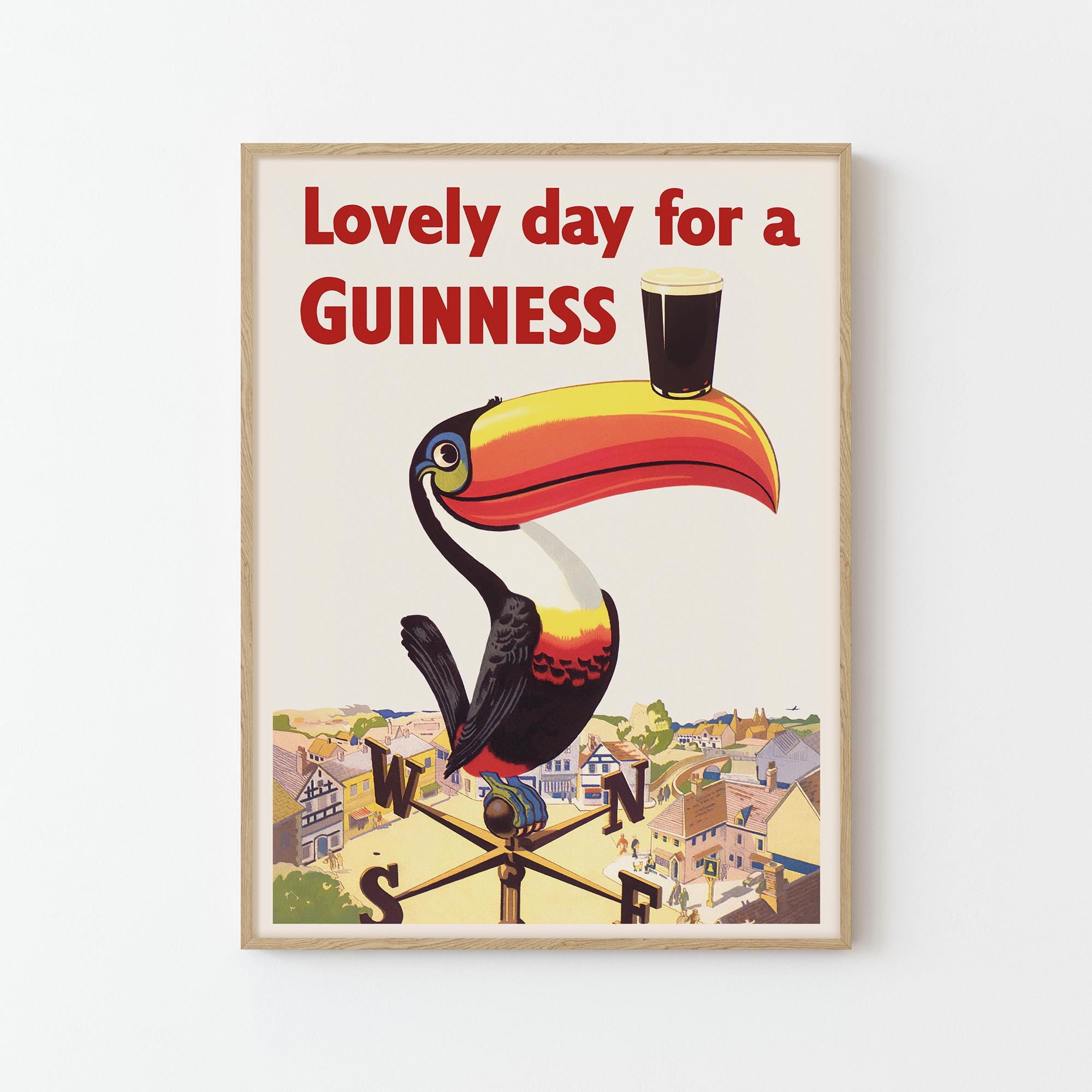Guinness Toucan Poster Print | John Gilroy Irish Beer Advertisement ...