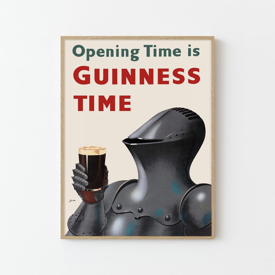 Guinness Vintage Ad Poster Art Print Home Decor Wall Art Gift ,Decor ...