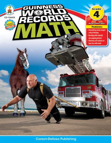 Pre-Owned Guinness World Records® Math, Grade 4 (Paperback) 1936024039 ...