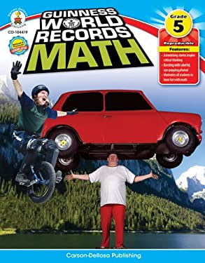Pre-Owned Guinness World Records Math, Grade 5 Paperback - Walmart.com