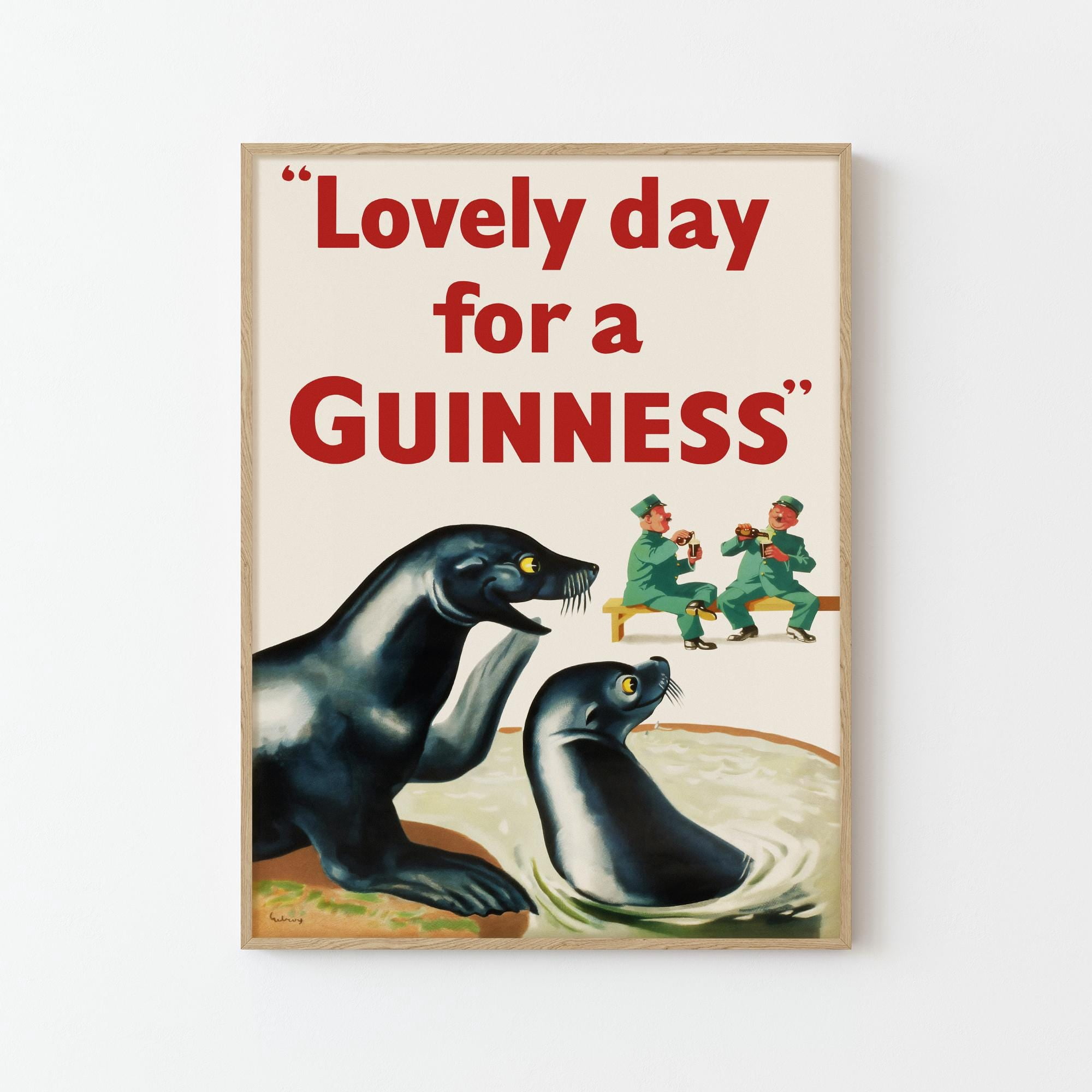 Guinness Zoo Poster Print | John Gilroy Vintage Irish Beer ...