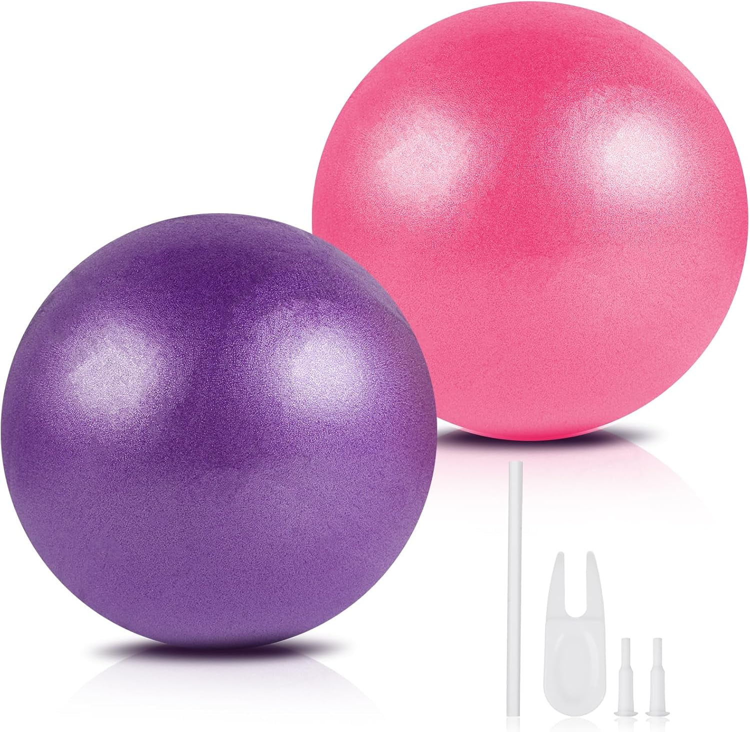 Guirn Pilates Ball 2P, 9 Inch Workout Ball for Women Men Ki Toler ...
