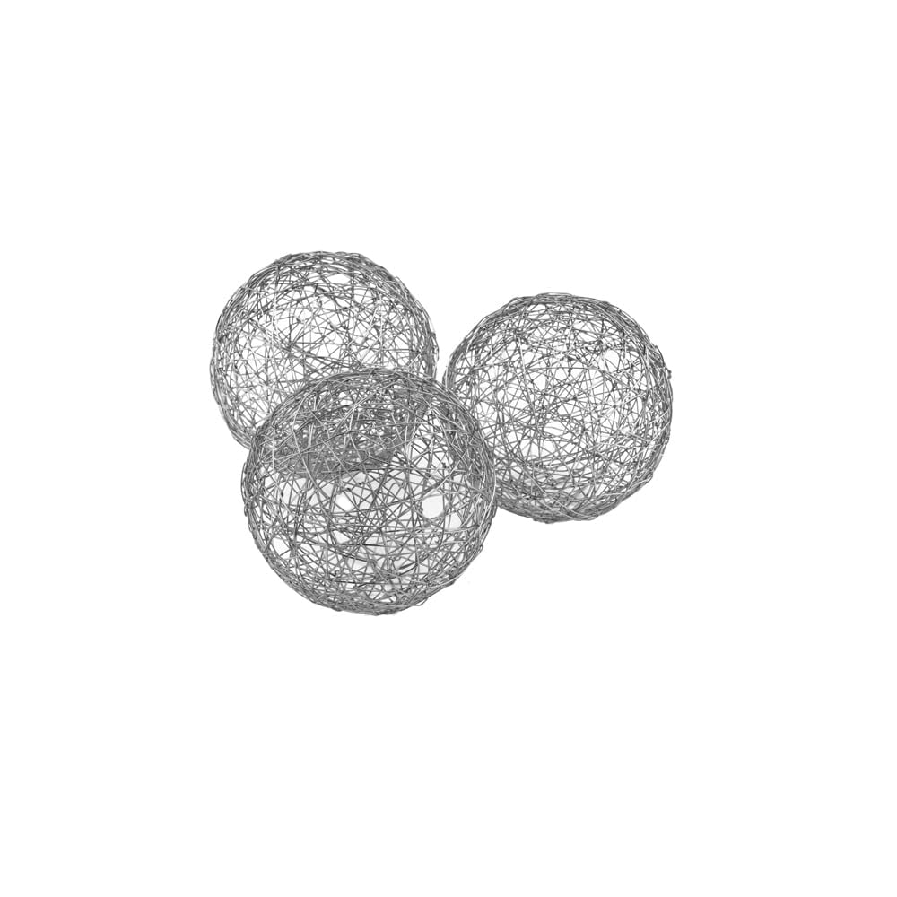Guita Silver Wire Spheres, Silver, Steel, Shiny Nickle Plate, Filler ...