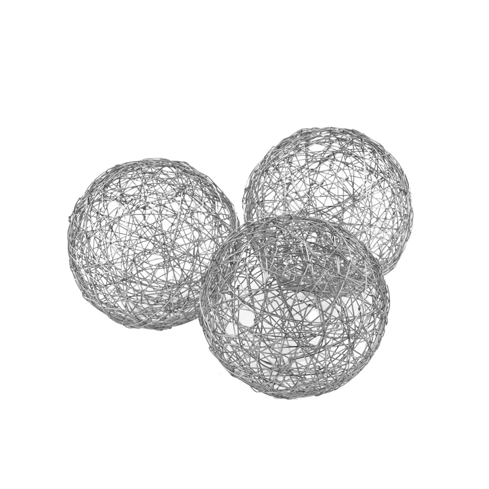 Guita Silver Wire Spheres, Silver, Steel, Shiny Nickle Plate, Filler ...