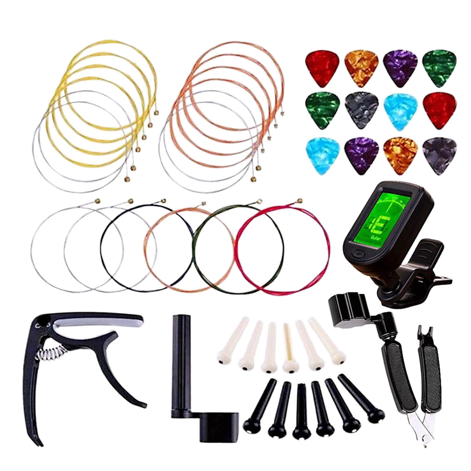 Guitar Accessories Set Of Adjustable Clip Pick String Three In One ...