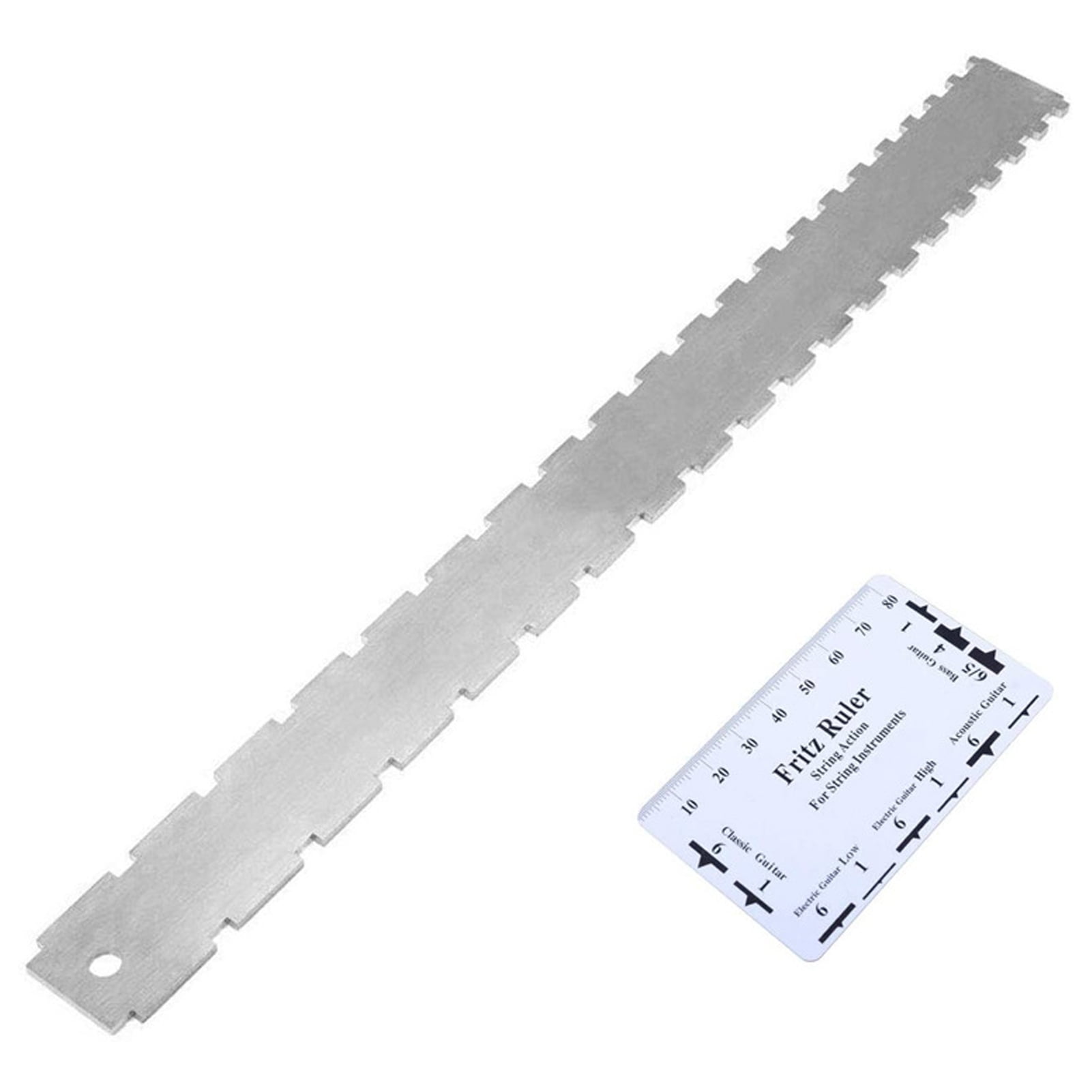 Guitar Action Gauge, Neck Notched Ruler for Measuring Chord Height ...
