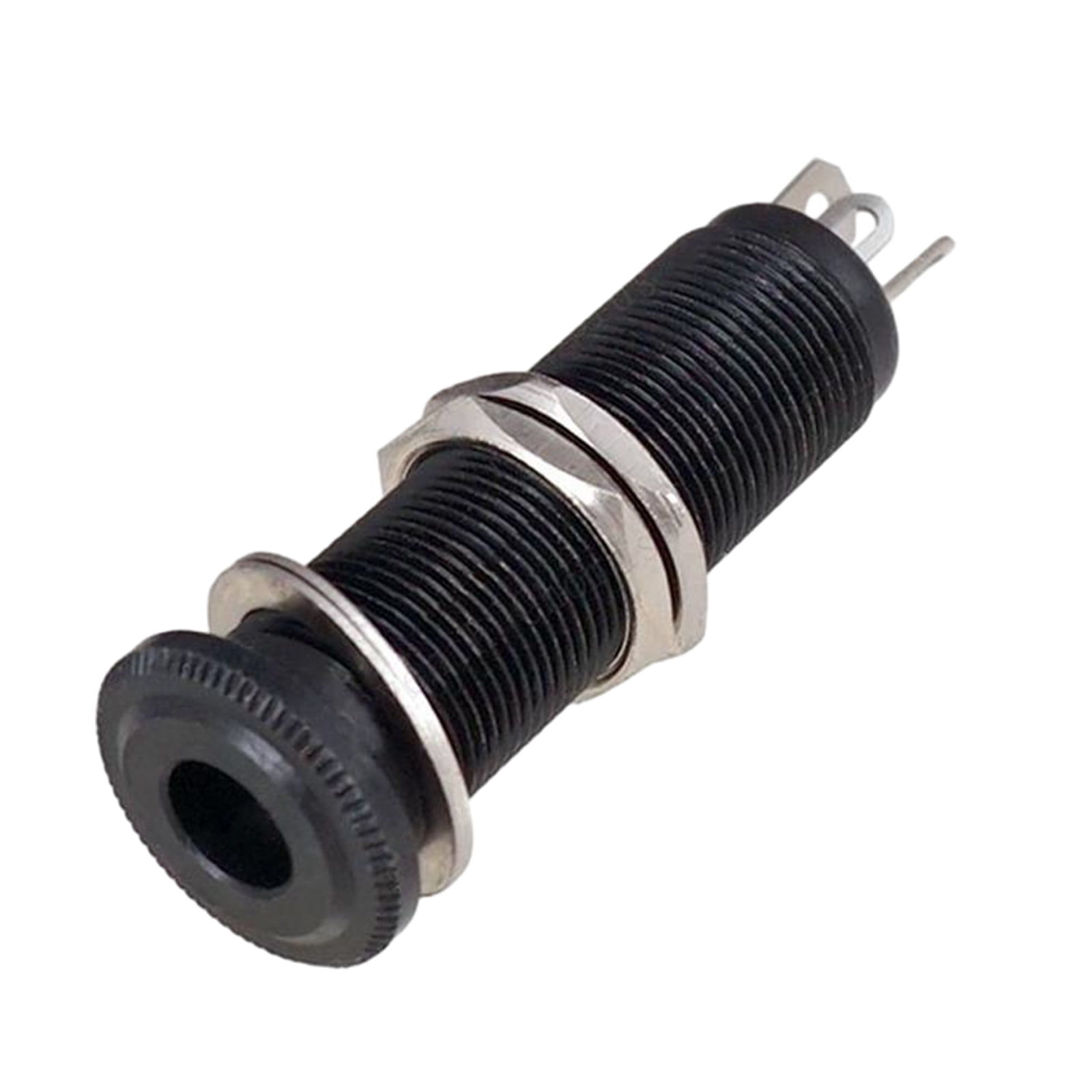 Guitar Bass 1/4" Stereo Mono Barrels Jacks Input Output Cylinder Plug ...