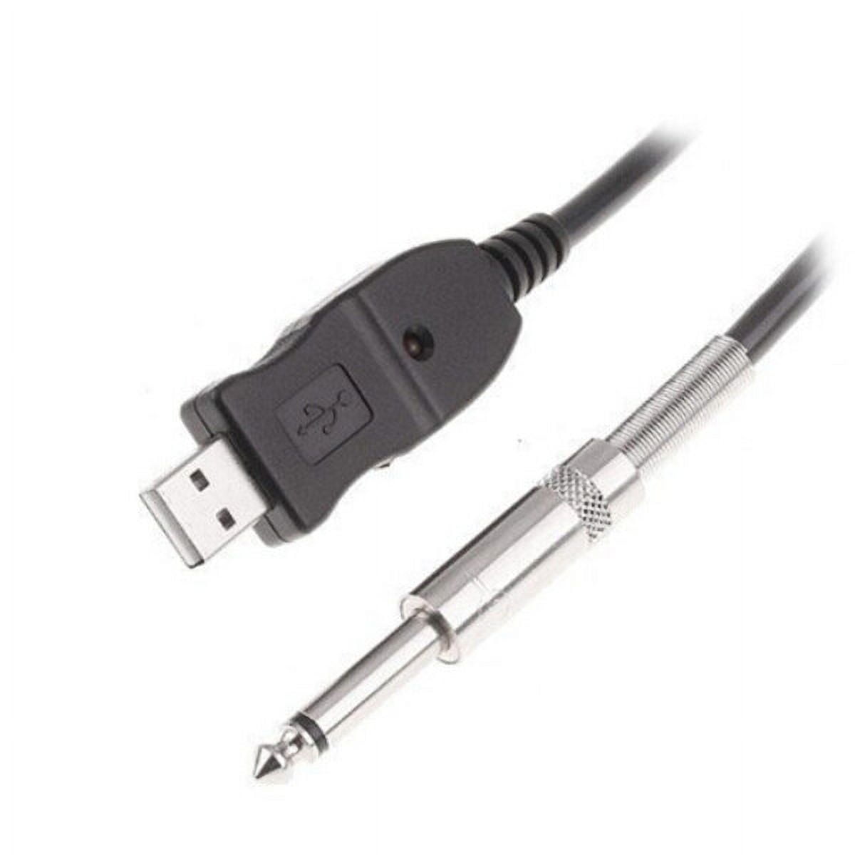 Guitar Bass to USB Link Cable Adapter for PC / Recording (Black ...