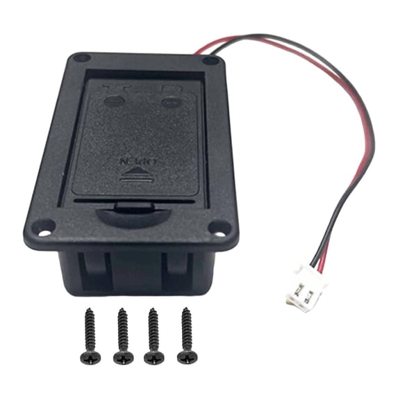 Guitar Battery Case 9V Battery Box Case Battery Holder Replacement ...