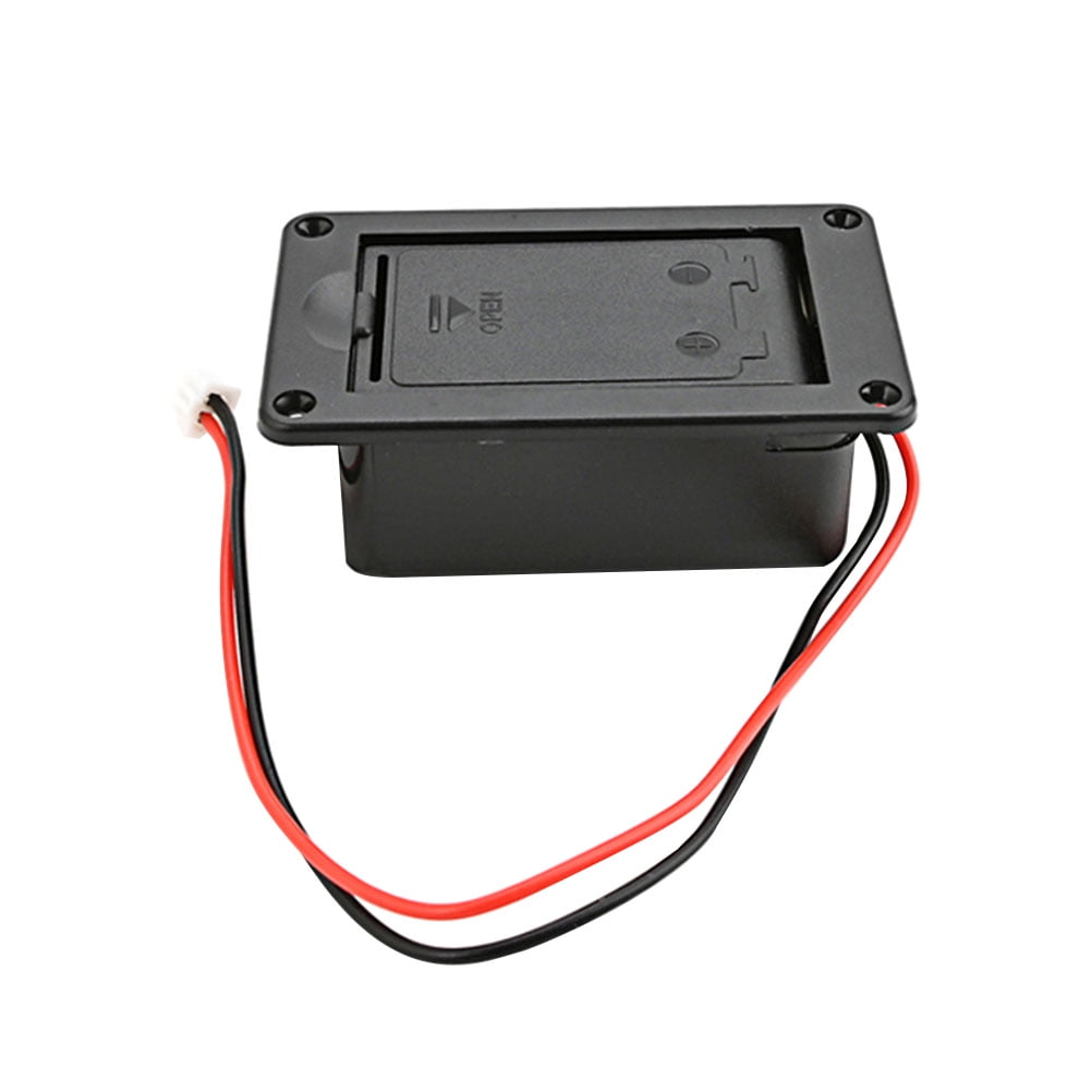 Guitar Battery Case Batteries Carrier PVC Stickers Man Dad Black ...