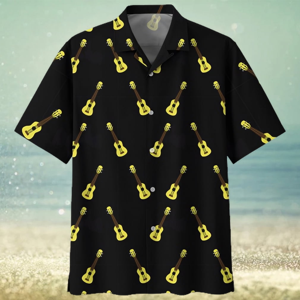 Guitar Black Nice Design Unisex Hawaiian Shirt For Men And Women ...