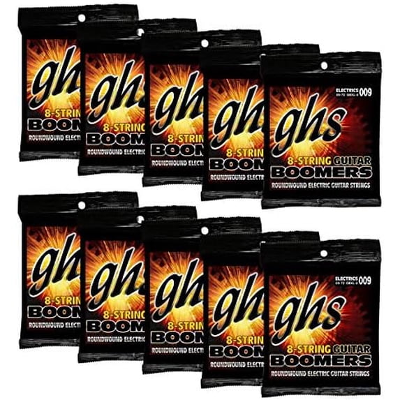 Guitar Boomers Electric Guitar Strings (GBXL-8-10 SET), Extra Light, 9 ...