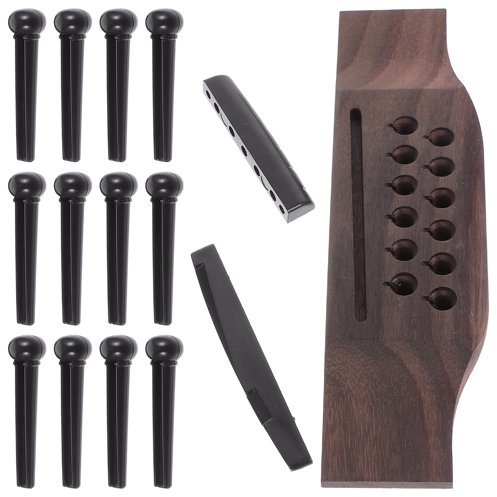 Guitar Bridge Saddle 12-string Folk Rosewood Twelve-hole Lower Nail ...