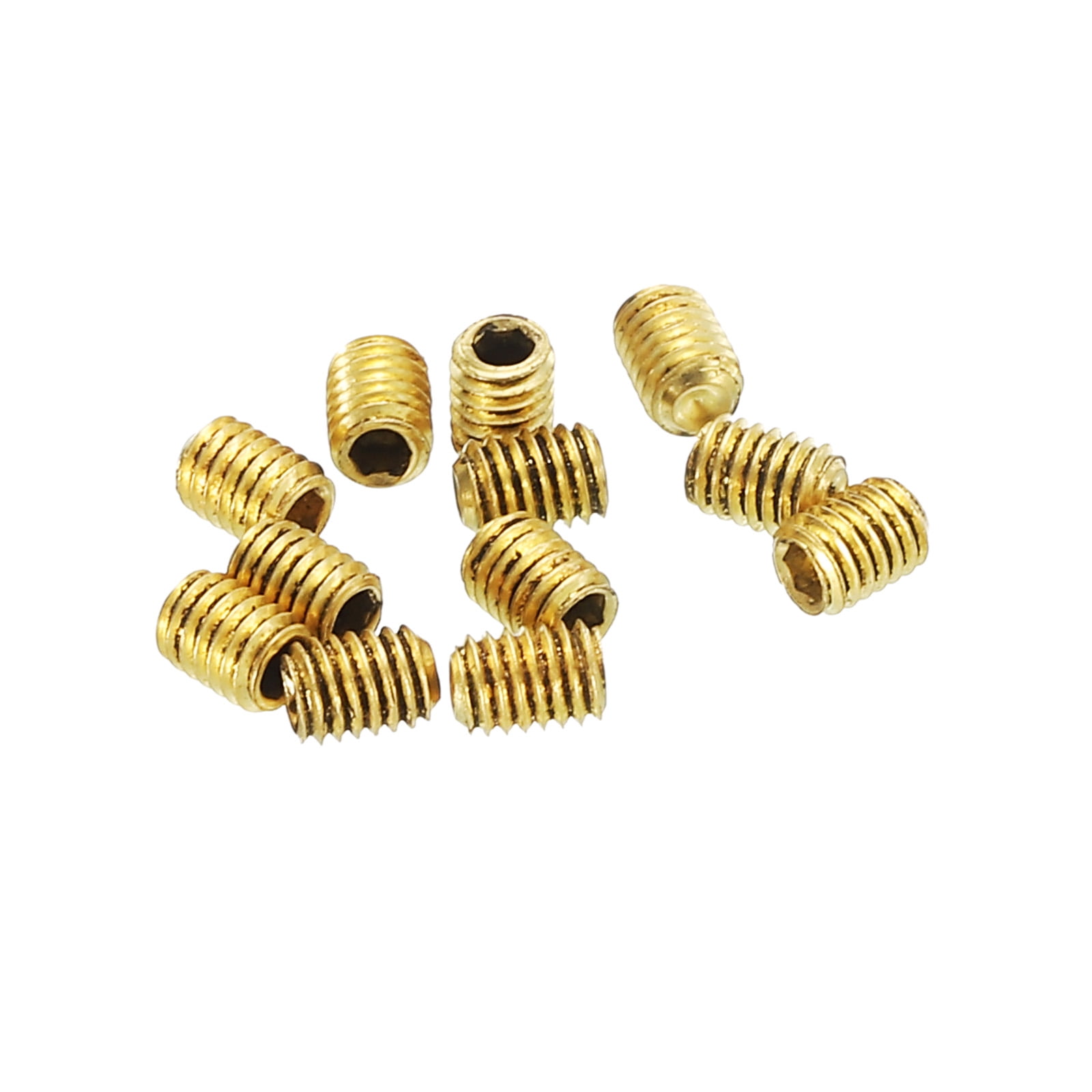 Guitar Bridge Saddle Height Adjustment Screws Metric M3x4 Gold for ...