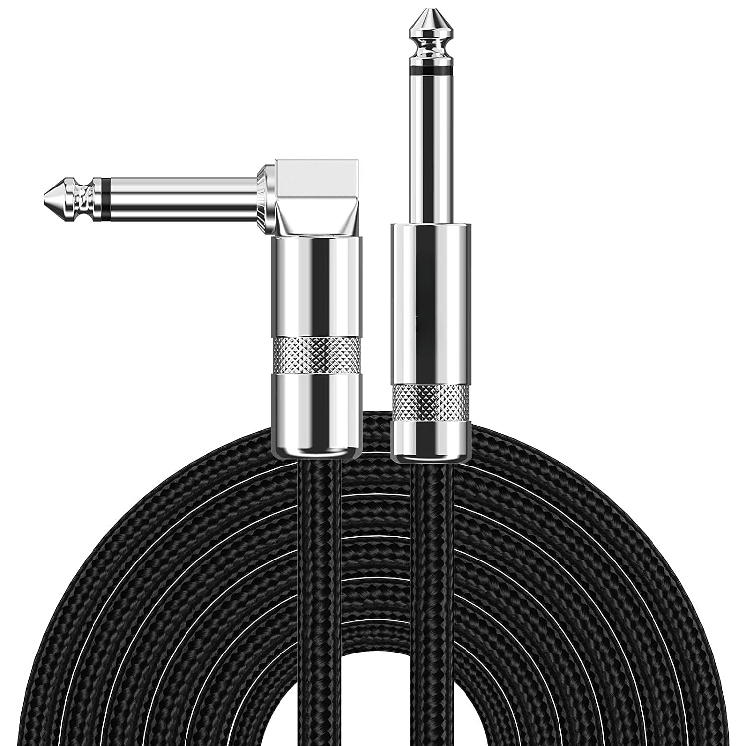 Guitar Cable 10FT 2 Pack Instrument Cable Guitar Cord Electric Guitar ...