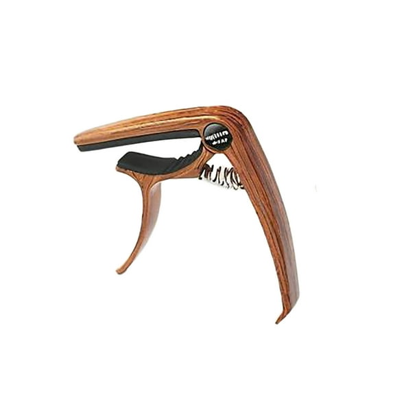 Guitar Capo, 2 Pack Guitar Clamp Wood and Metal Guitar Capo, Quick ...