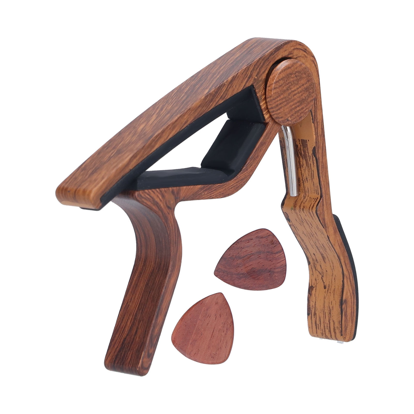 Guitar Capo Small Portable Noiseless Silicone Pad Spring Loaded Capo ...