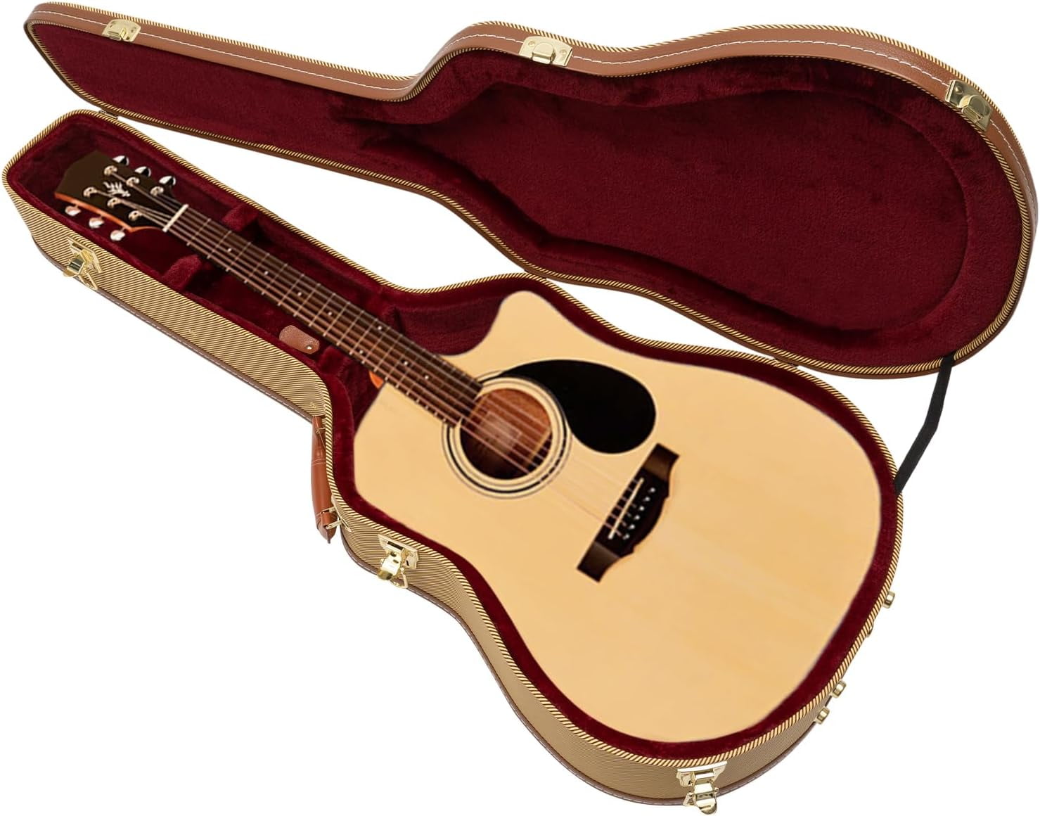 Guitar Case with Key, Wooden Guitar Case, Electric Guitar Hard Case ...