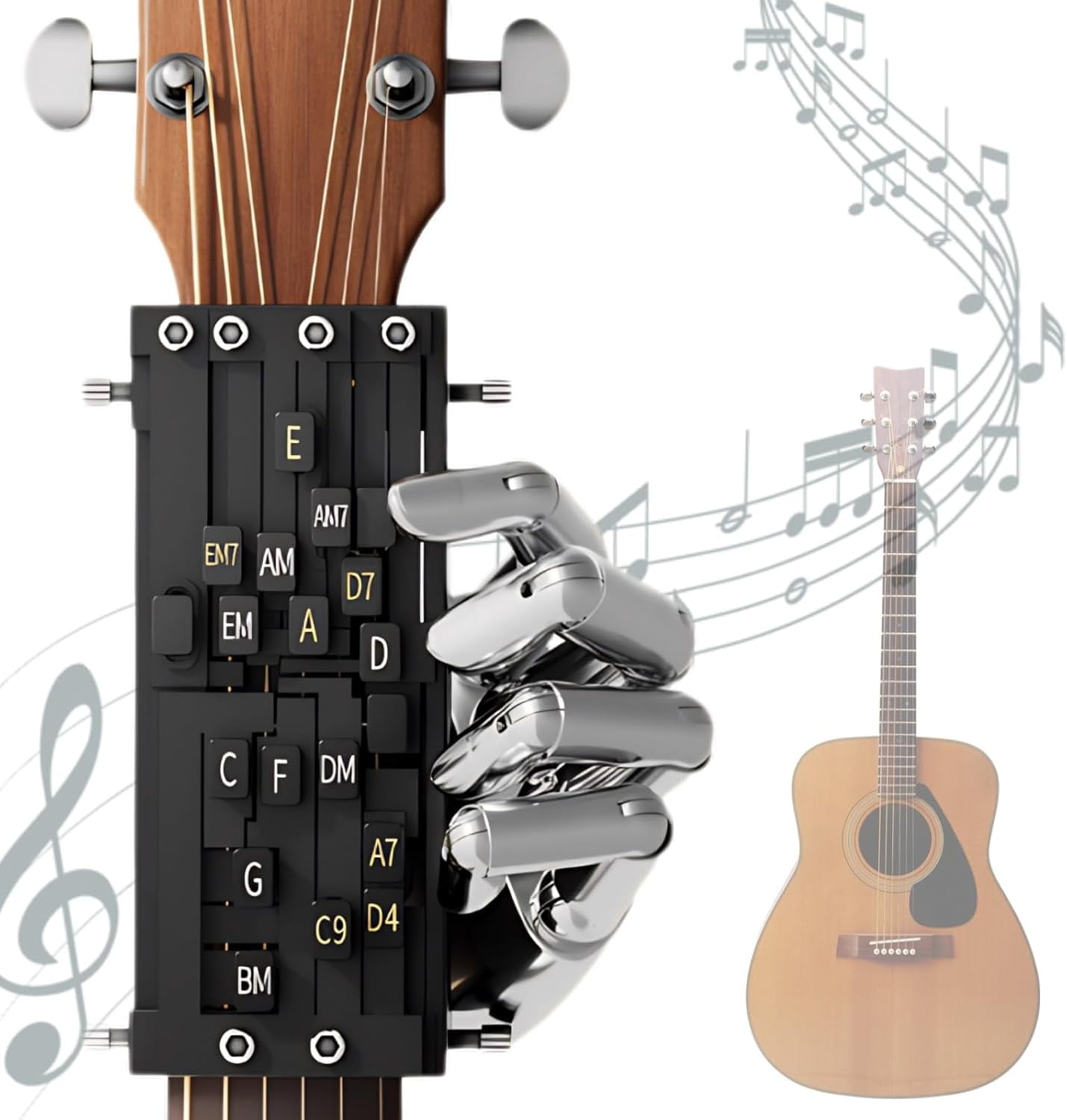 Guitar Chord Presser, Guitar Aid Chords Trainer for Beginners, Guitar ...