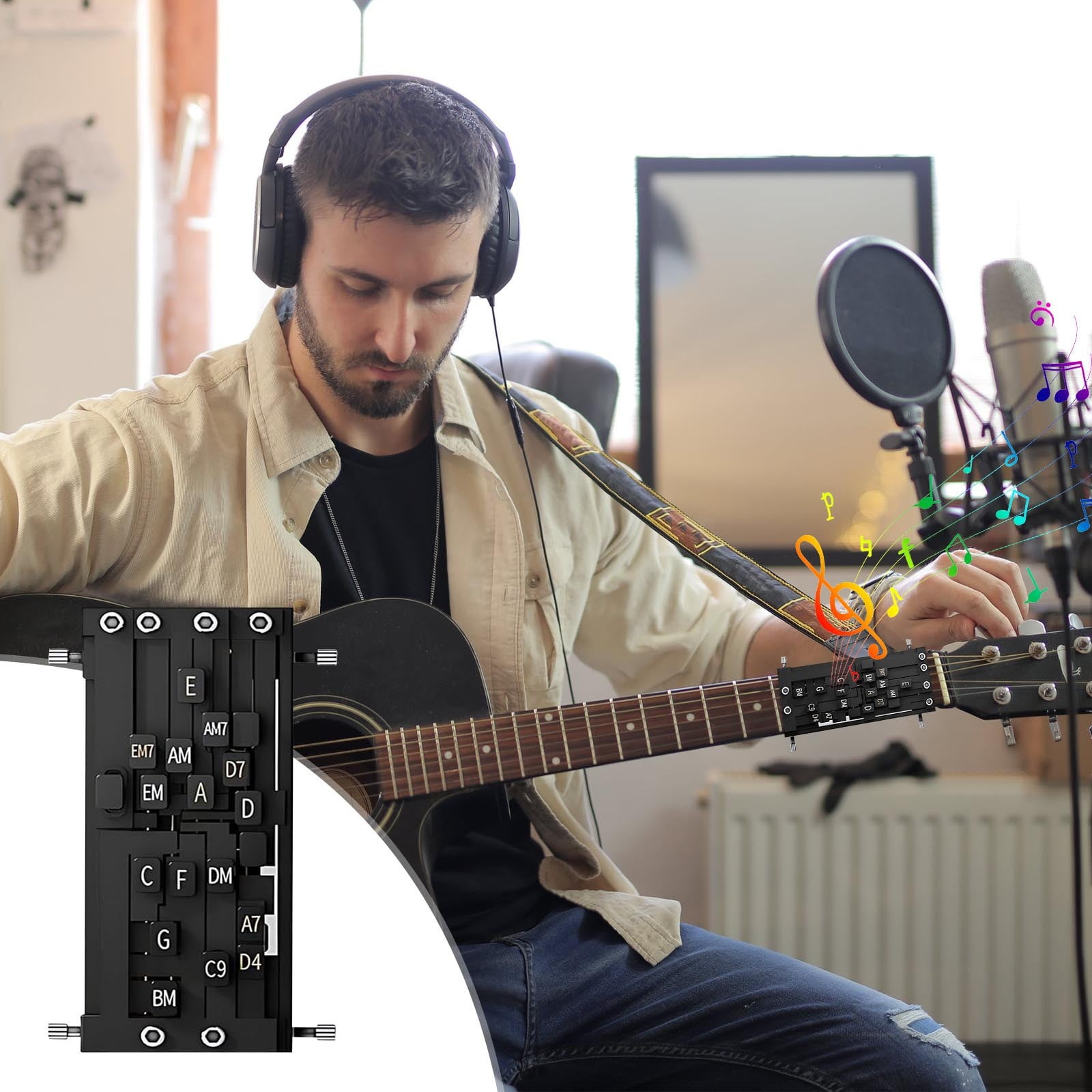 Guitar Chord Presser, Guitar Chord Helper, Guitar Aid Chords Trainer ...