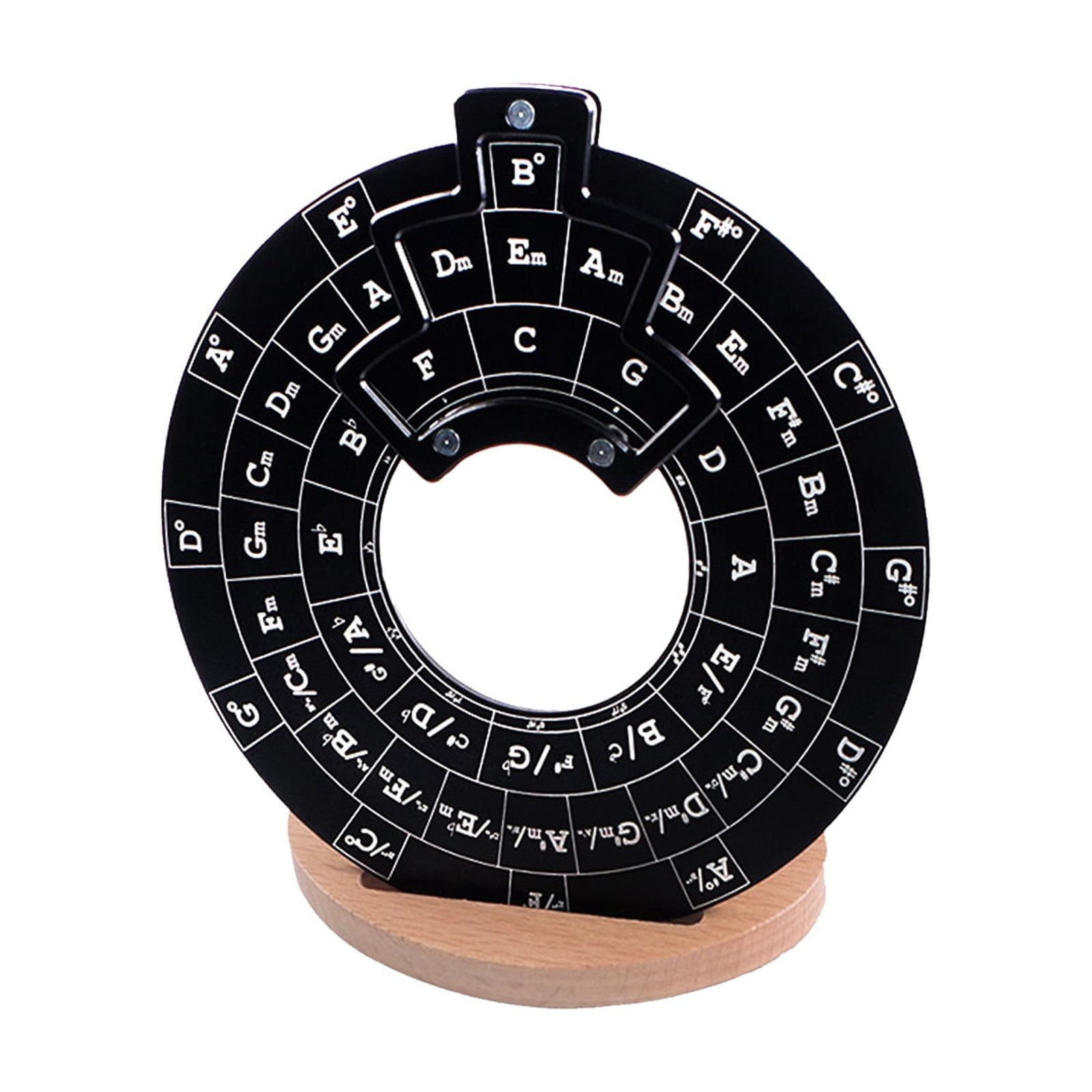 Guitar Chord Wheel - Circle of Fifths Tool for Musicians - Aluminum ...