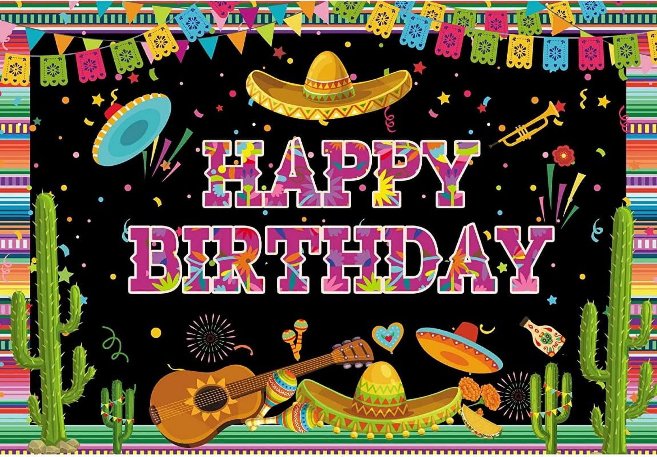 Guitar Colorful Music Rock Style Brick Wall Background Custom Birthday ...
