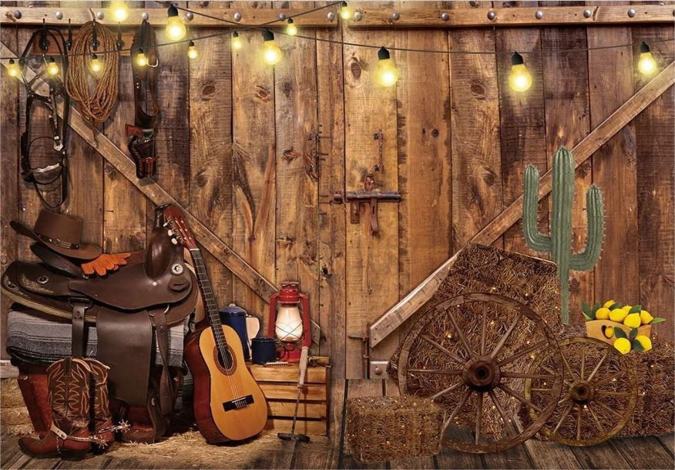 Guitar Colorful Music Rock Style Brick Wall Background Custom Birthday ...
