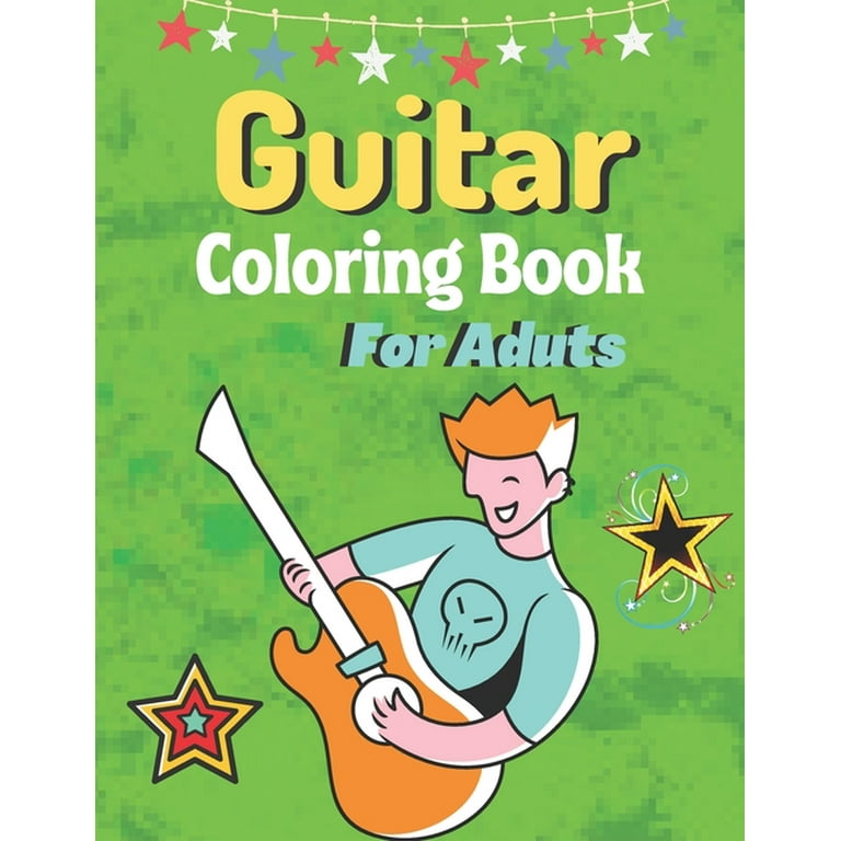 coloring book guitar