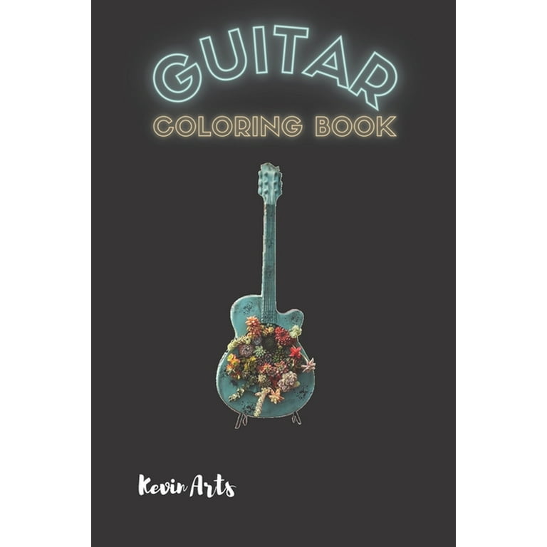 electric guitar coloring book