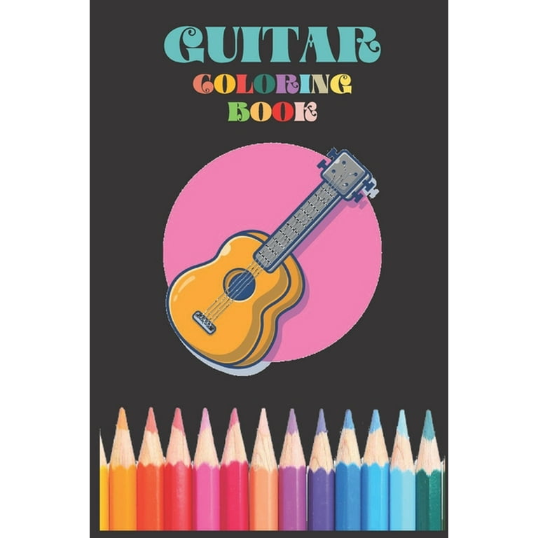 coloring book guitar