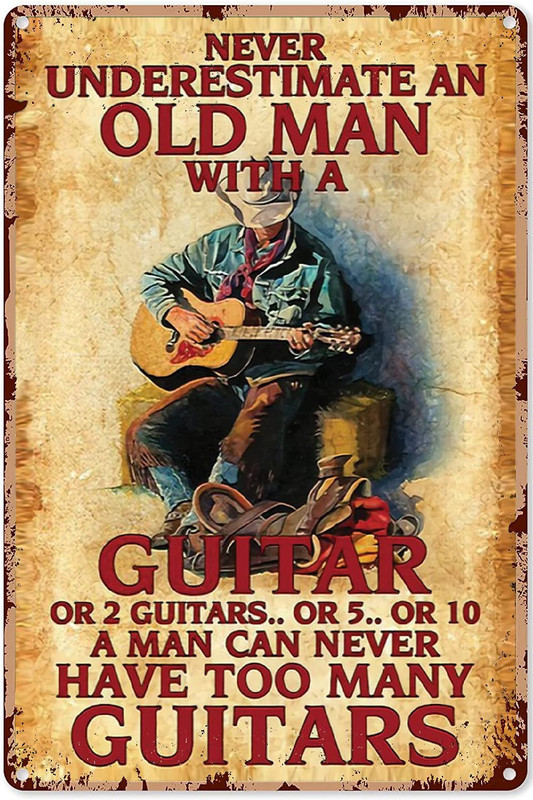 Guitar Decorations for Room Guitar Metal Wall Decor Guitar Art Print ...