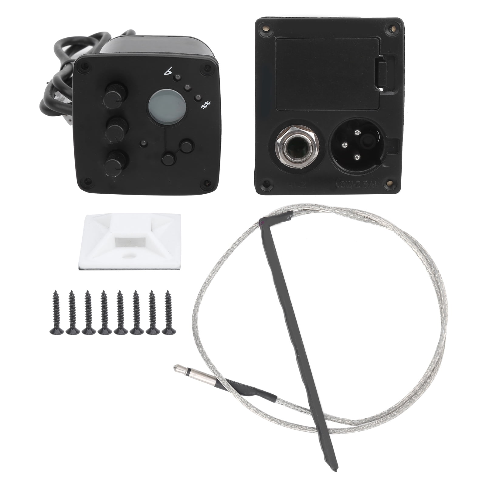 Guitar Equalizer Pickup E-2T 2 Band Equalizer LCD Tuner Musical ...