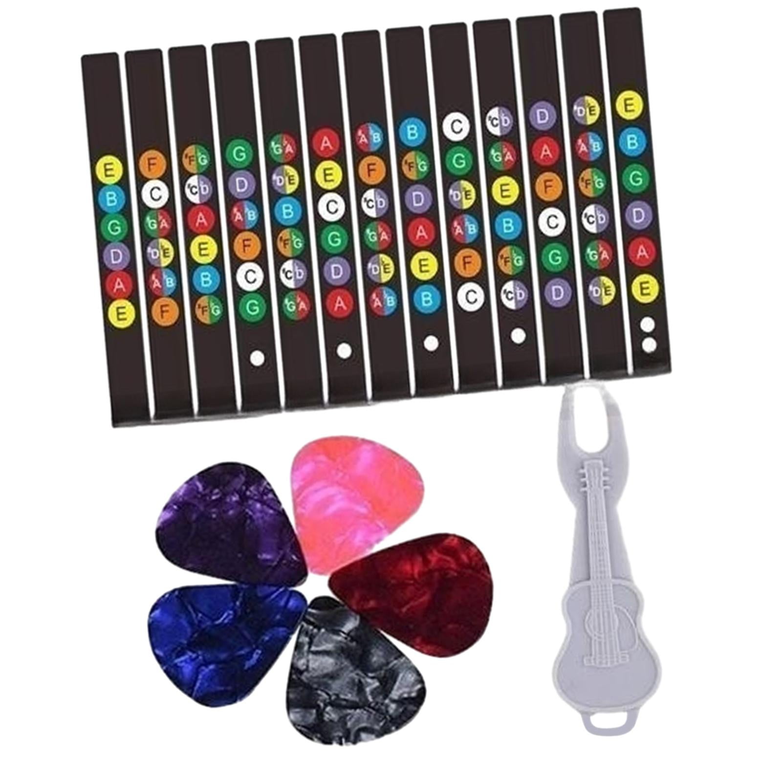 Guitar Fingerboard Stickers, Fingerboard Frets Sticker and Picks ,Color ...