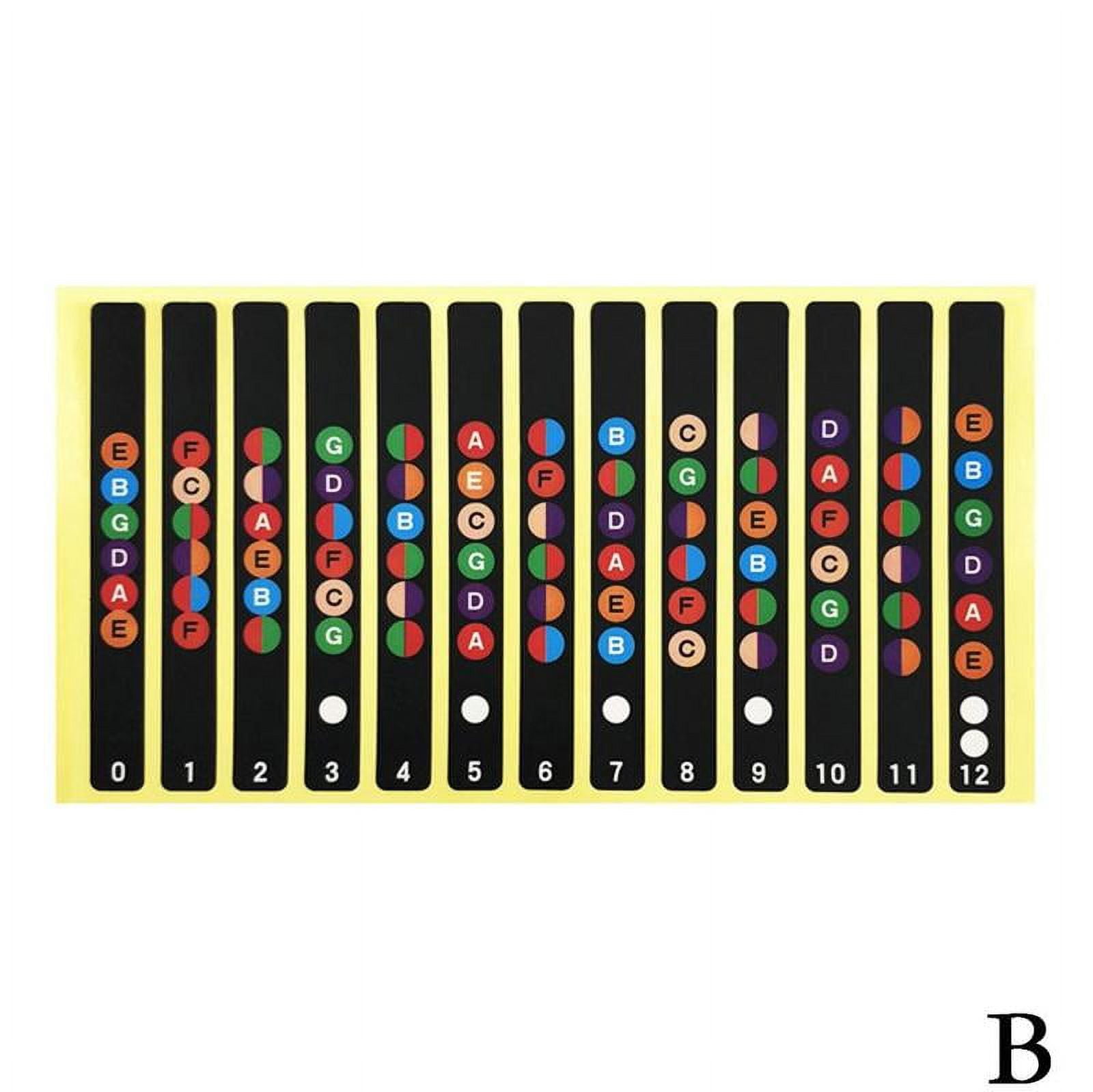 Guitar Fretboard Note Labels Sticker Made of Adhesive Paper, Water ...