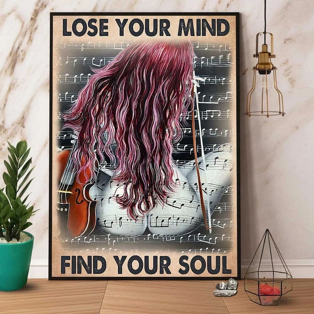 Guitar Girl Lose Your Mind Find Your Soul Great Gift For Music Lover ...
