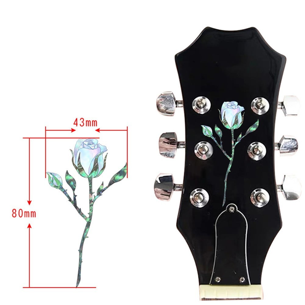 Guitar Headstock Decal Sticker Guitar Neck Sticker Diy Guitars ...