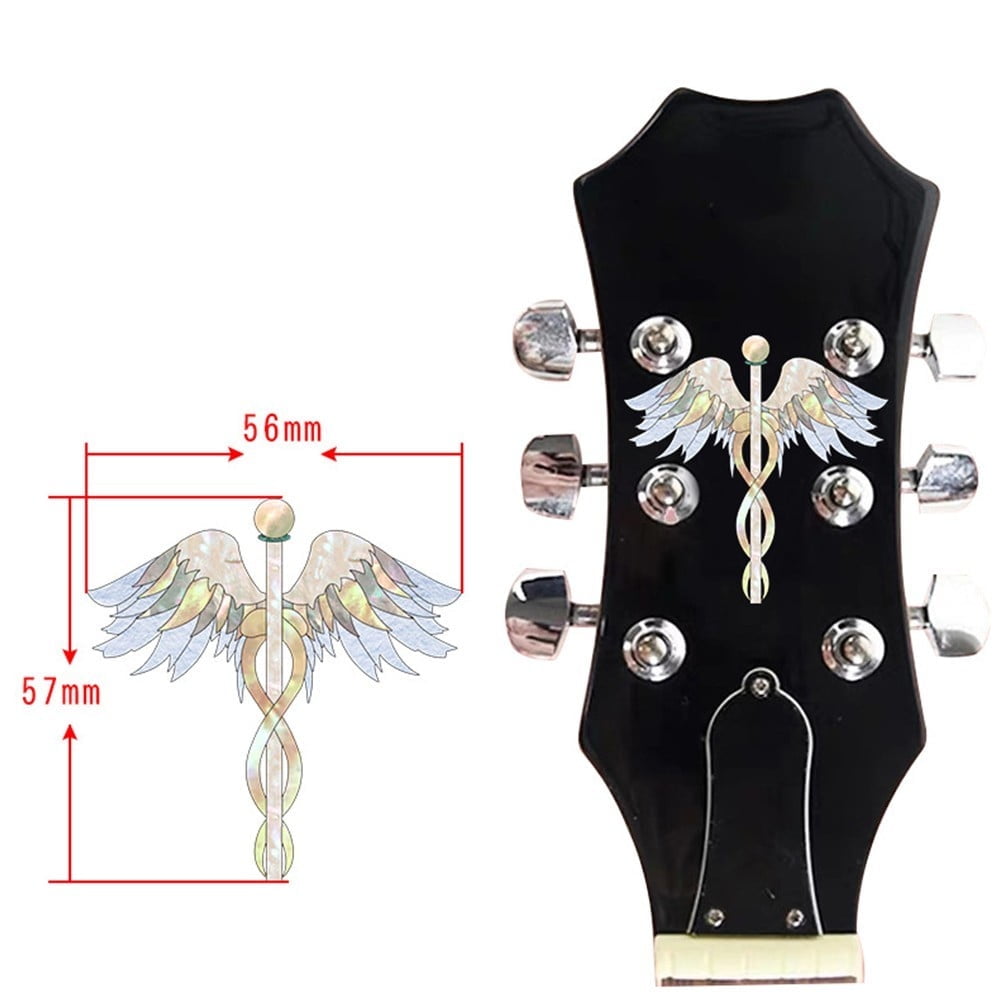 Guitar Headstock Decal Sticker Guitar Neck Sticker Diy Guitars ...