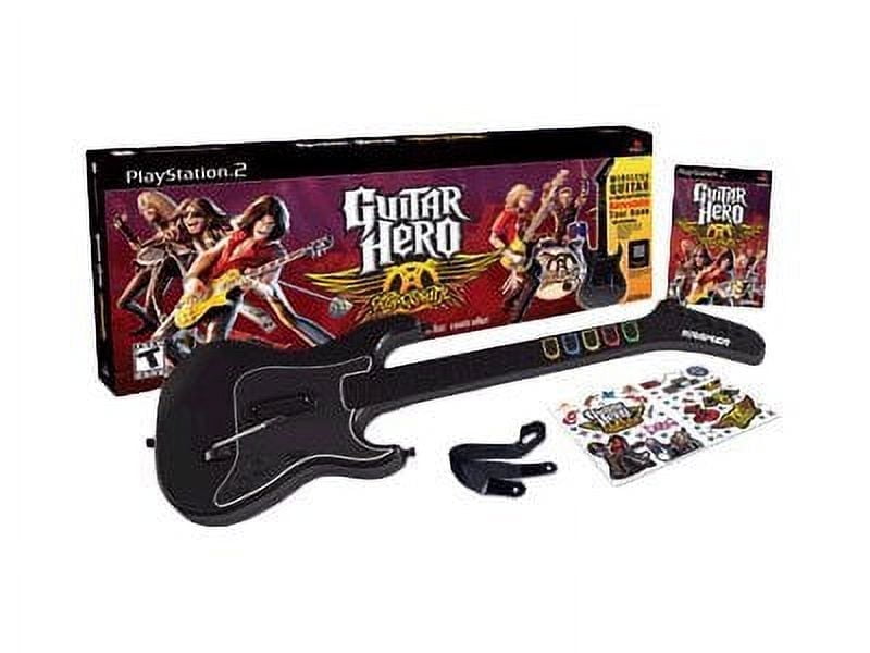Sony PlayStation 2 Guitar Hero Aerosmith Bundle with Guitar Game Pack ...