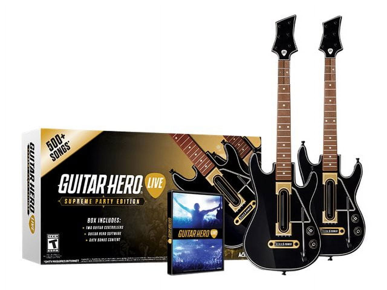 Guitar Hero Supreme Party Edition Bundle with 2 Guitar Controllers ...